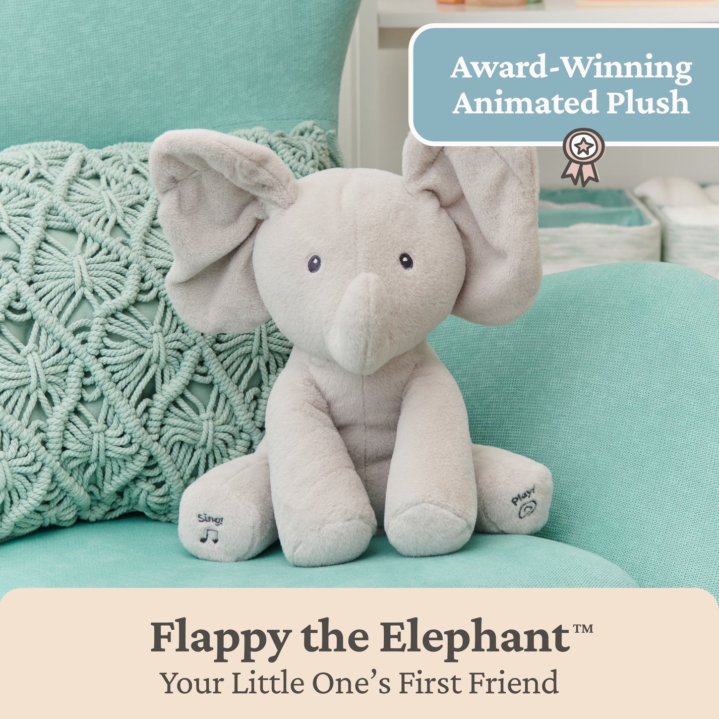 Animated Flappy The Elephant, 12 in – Gund